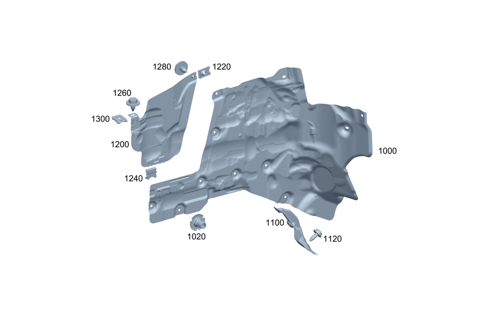 206-682-46-01 - Heat Shield 1956-2026 Mercedes-Benz | Mercedes-Benz ...