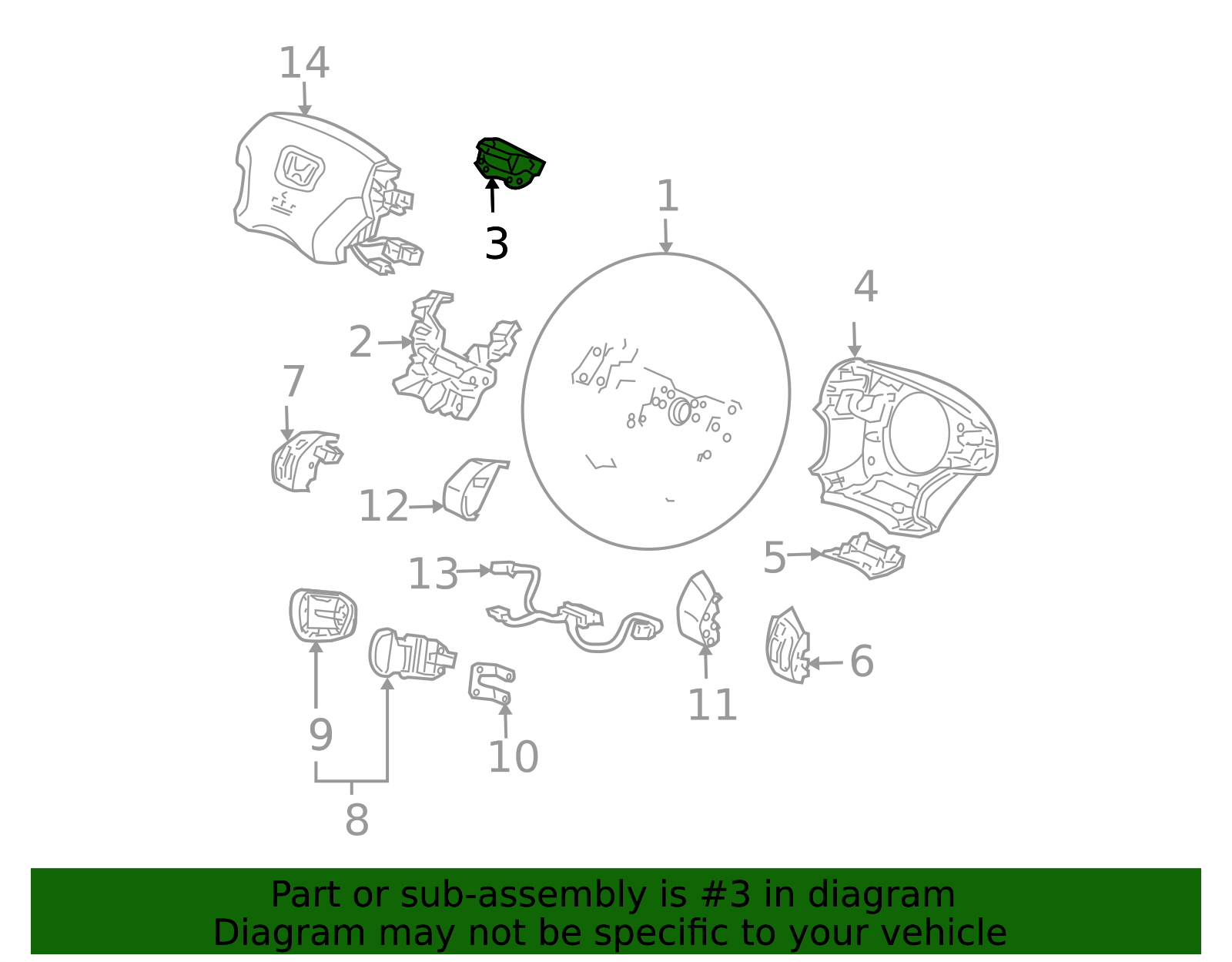 78520-SDA-A81 - Damper 2003-2007 Honda Accord | Honda Parts Online
