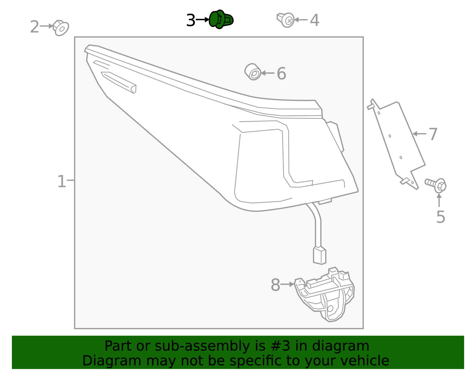 81496-60010 - 2003-2024 Lexus - Tail Lamp Guide | My L Parts