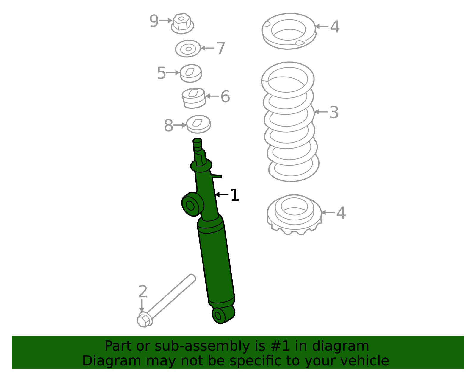 E6210-1LA8A - Suspension Shock Absorber 2011-2024 Infiniti | Infiniti ...