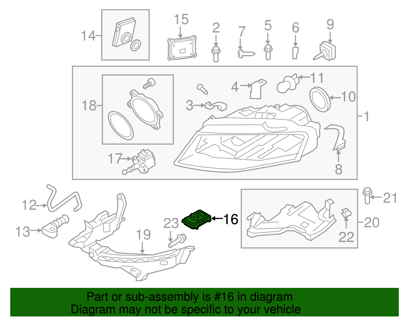 8K0-941-329 - Headlight Control Module 2009-2016 Audi | Audi OEM Parts Guy