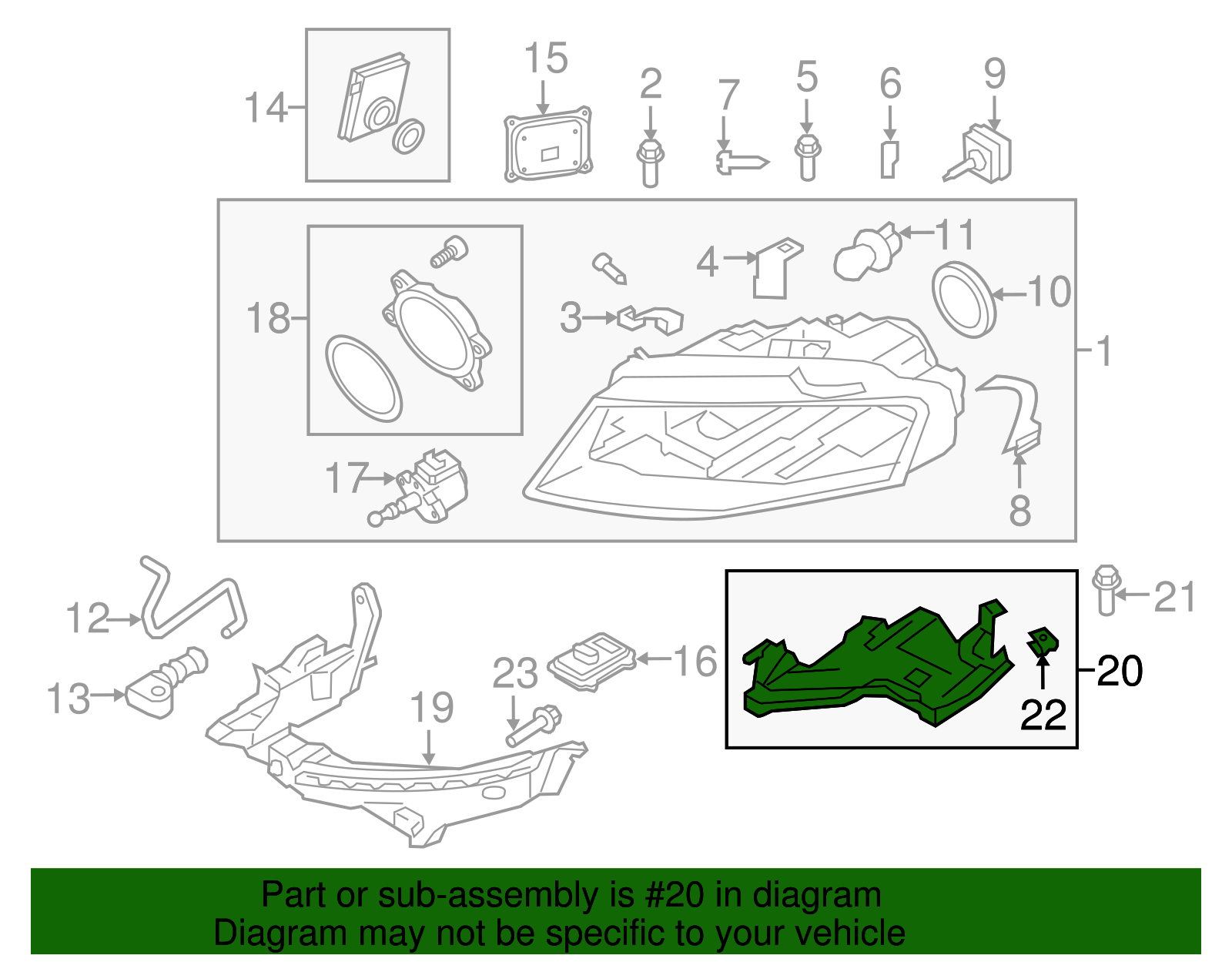 8K0-941-454 - Headlight Bracket 2009-2012 Audi | Audi OEM Parts Guy