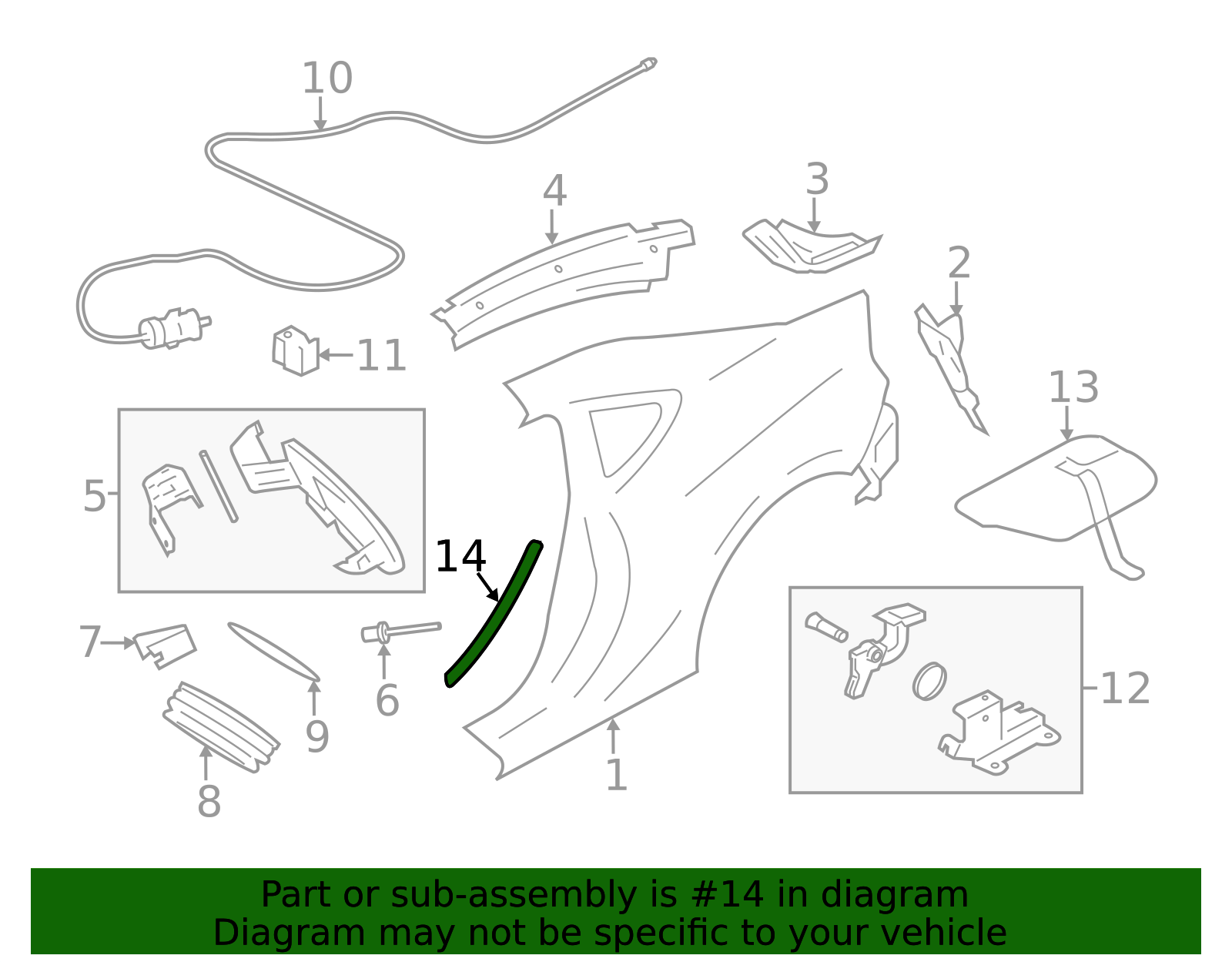 91163CA000 - 2013-2020 Subaru BRZ - Stone Guard | Subaru Parts HQ