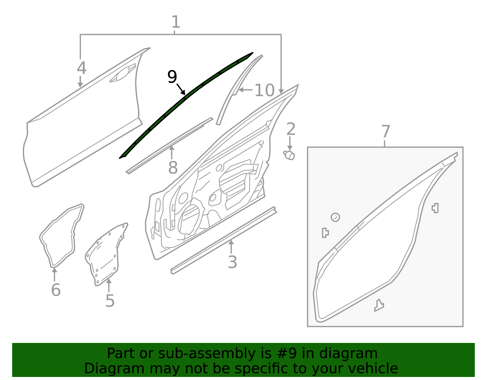 80283-4GA0A - Window Molding 2014-2020 Infiniti Q50 | Official INFINITI ...
