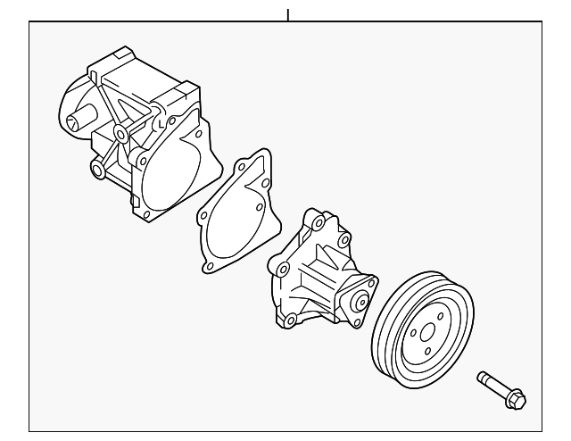 Genuine Water Pump Assembly for 2015-2020 Hyundai | Part# 25100-2GTA0 ...