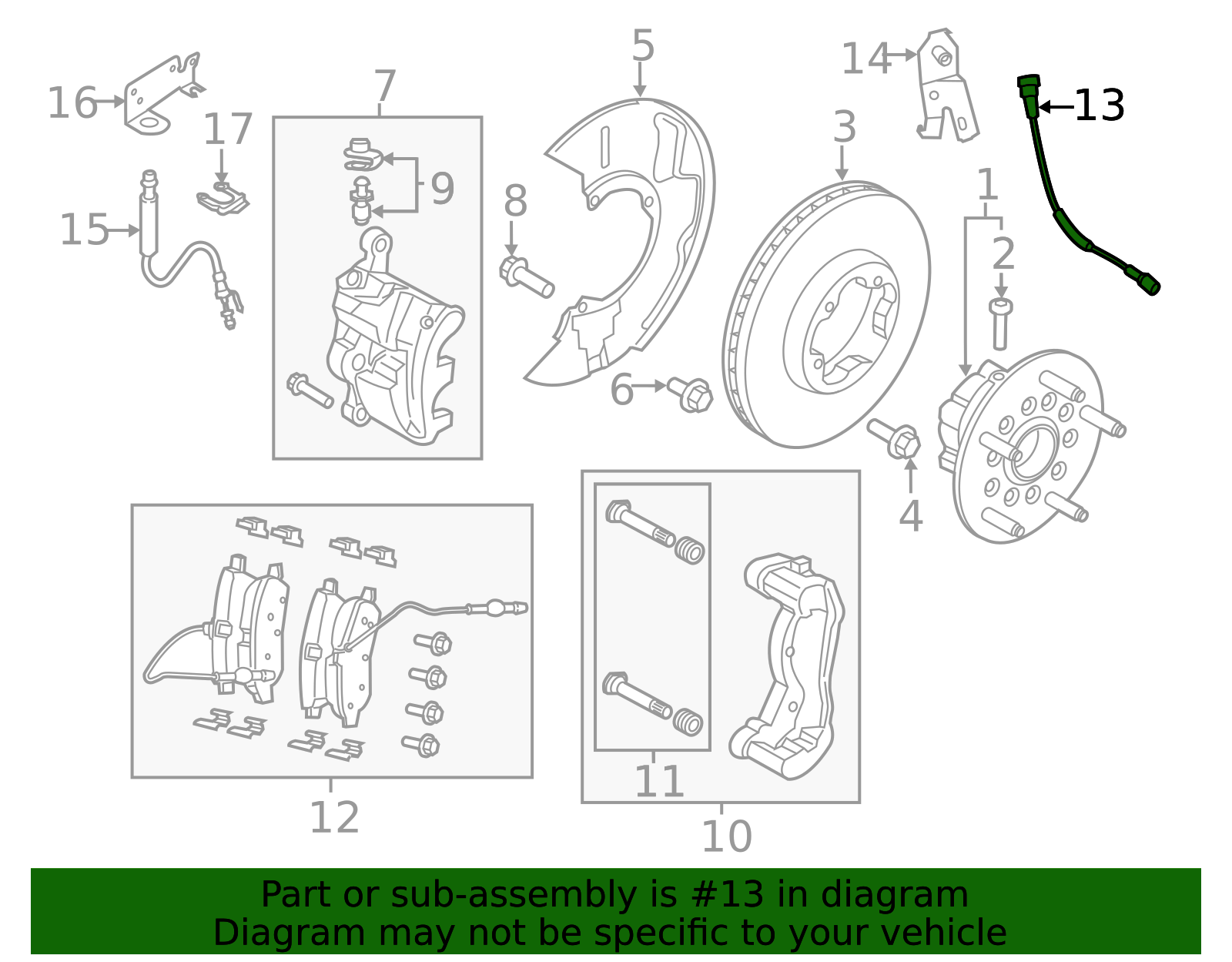 2020-2025 Ford | ABS Sensor | KK2Z-2C204-B | Walls' Ford Parts
