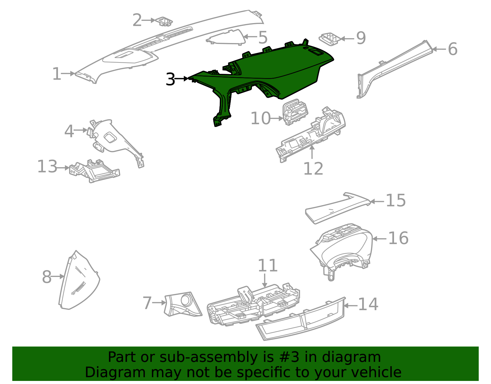 2020-2025 Cadillac CT4 Upper Trim Panel 84849838 | Capital Chevy Parts