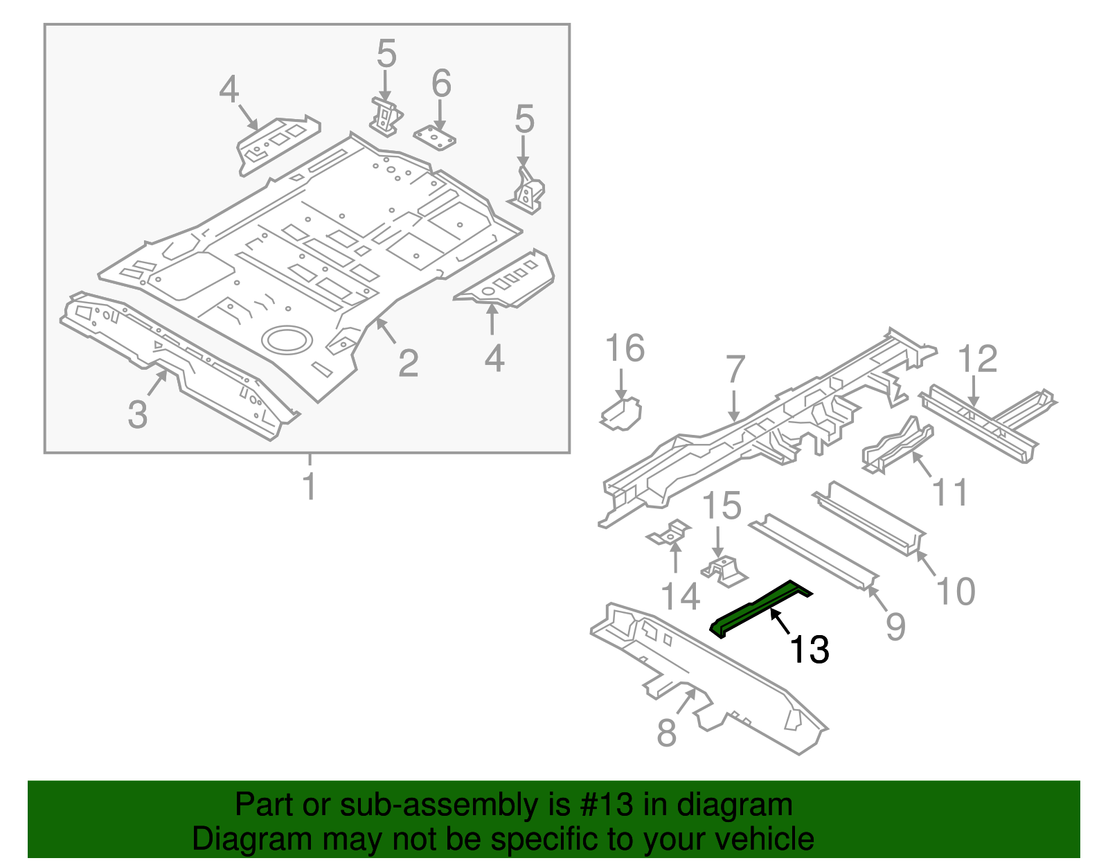 Hyundai - 65611-2W000 - Seat Bracket - 2013-2018 Hyundai Santa Fe Sport ...