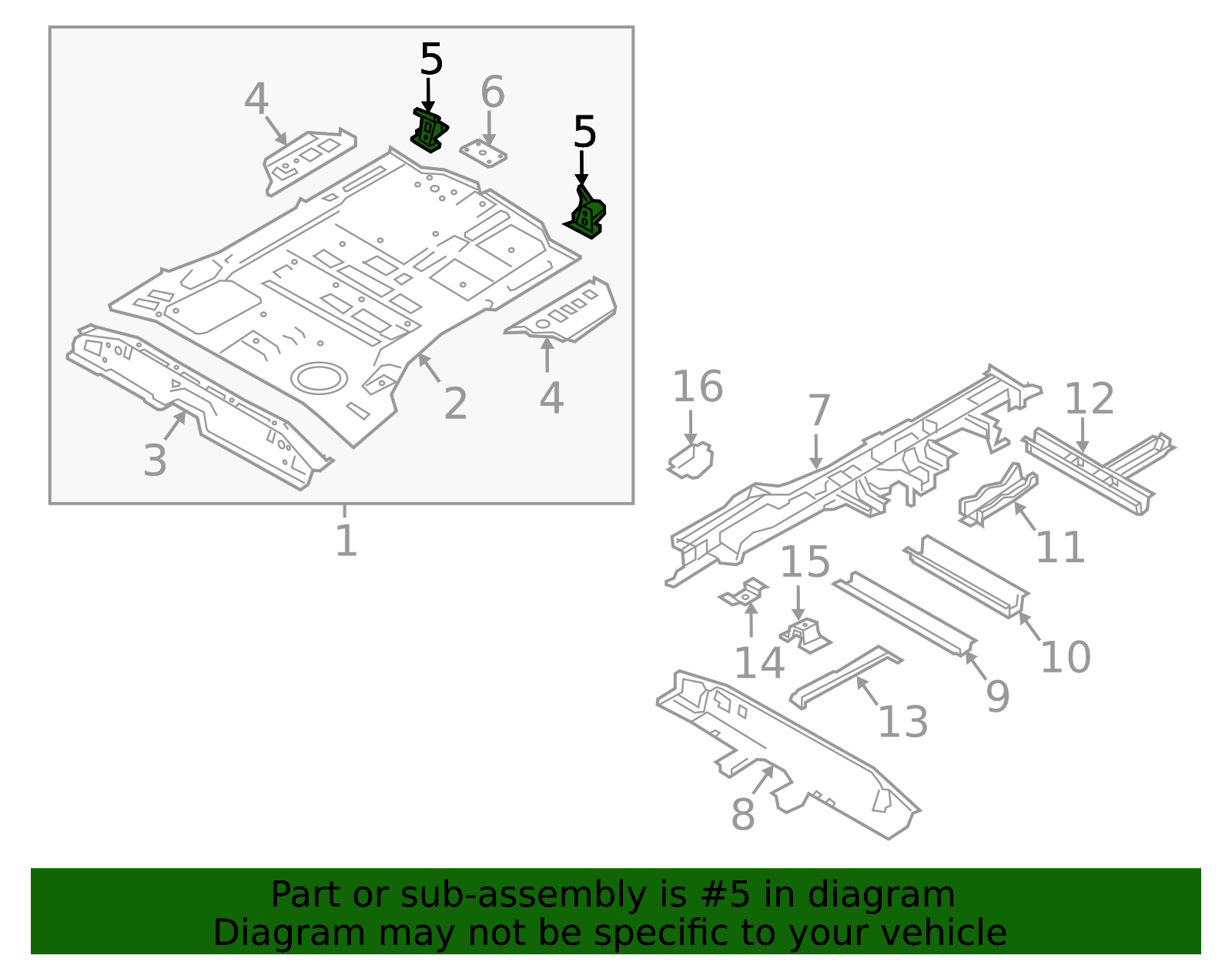 2013-2018 Hyundai Santa Fe Sport Rear Reinforced 65662-2W000 | MotorMotor