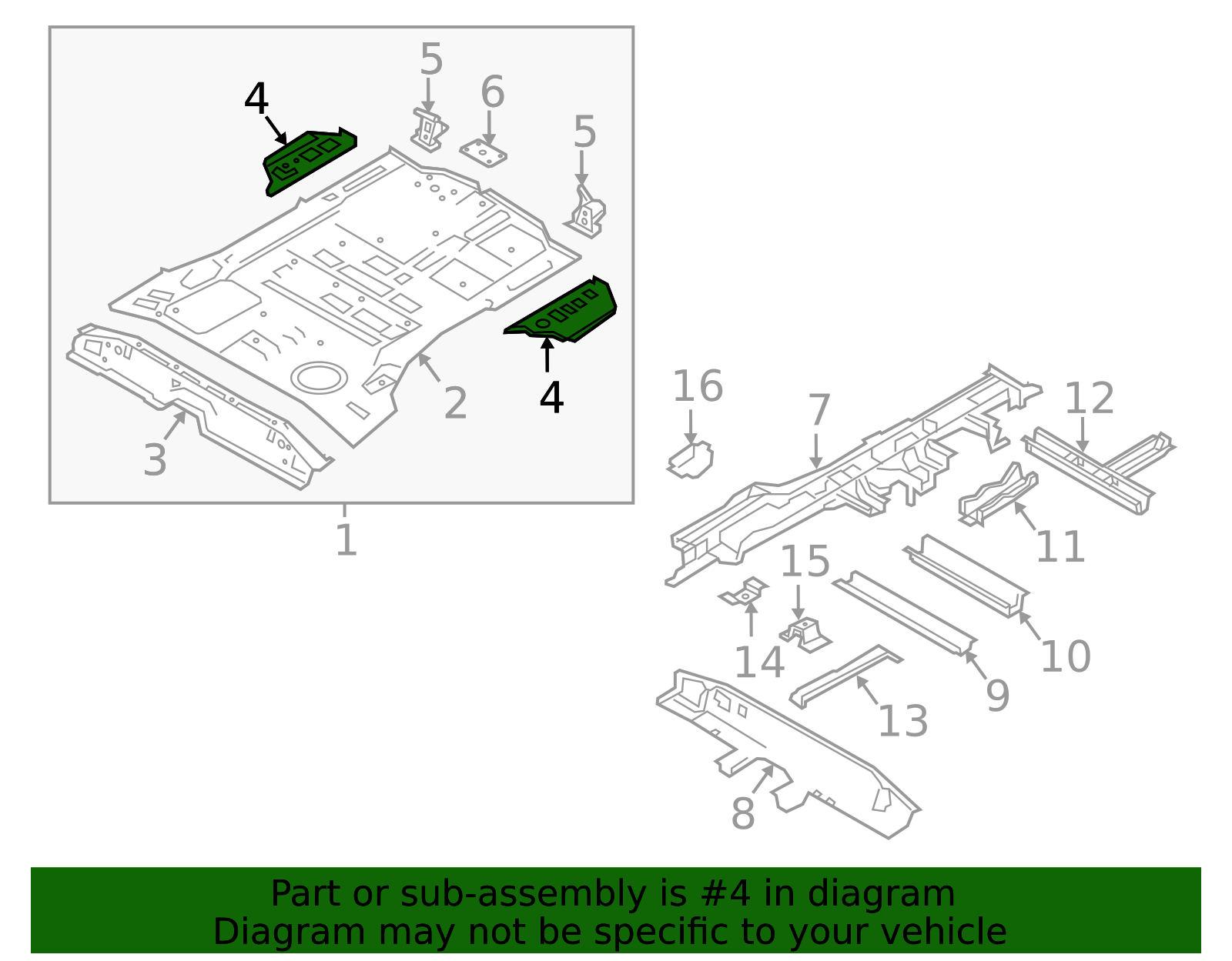 65532-2W000 - High-Quality Floor Extension for 2013-2018 Hyundai Santa ...