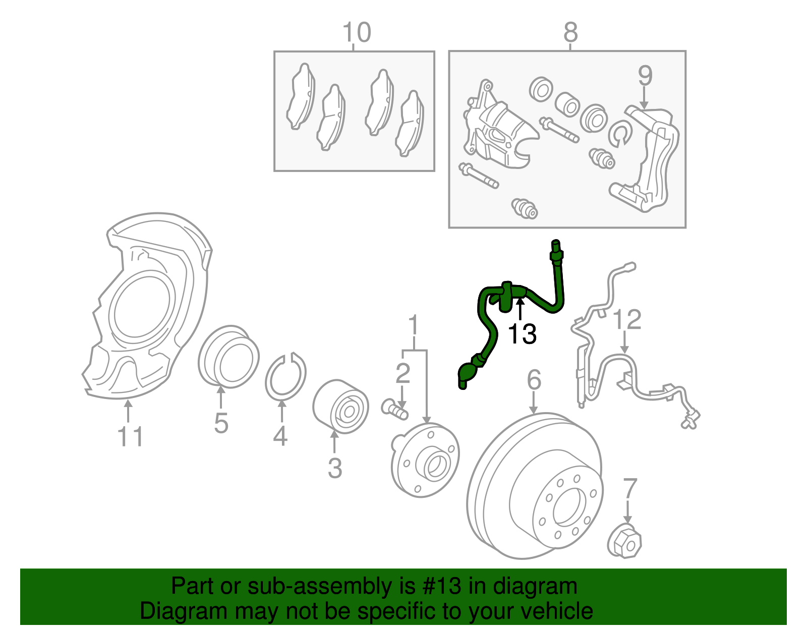 2005-2012 Toyota Flex Hose 90947-A2012 | Toyota Parts Center