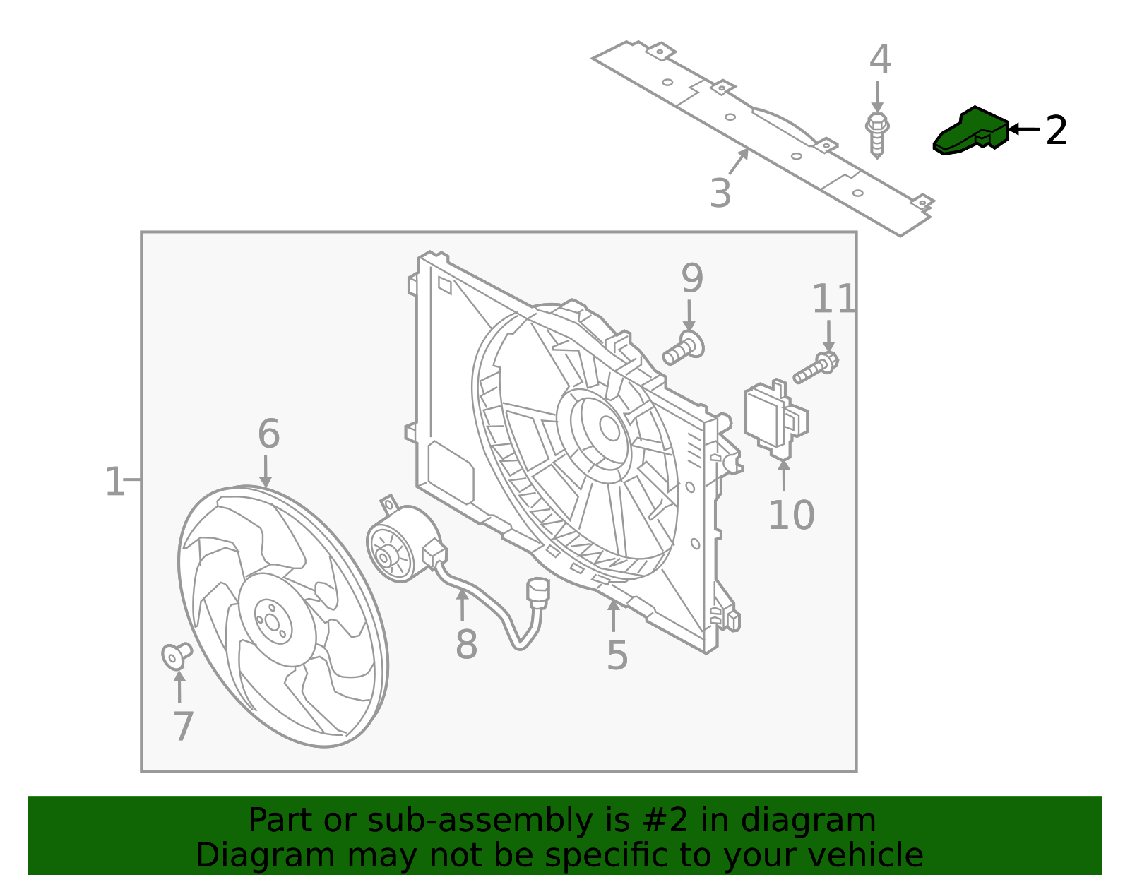 25486-1P100 - Fan Assembly Clip 2016-2022 Kia | Kia.Parts Store