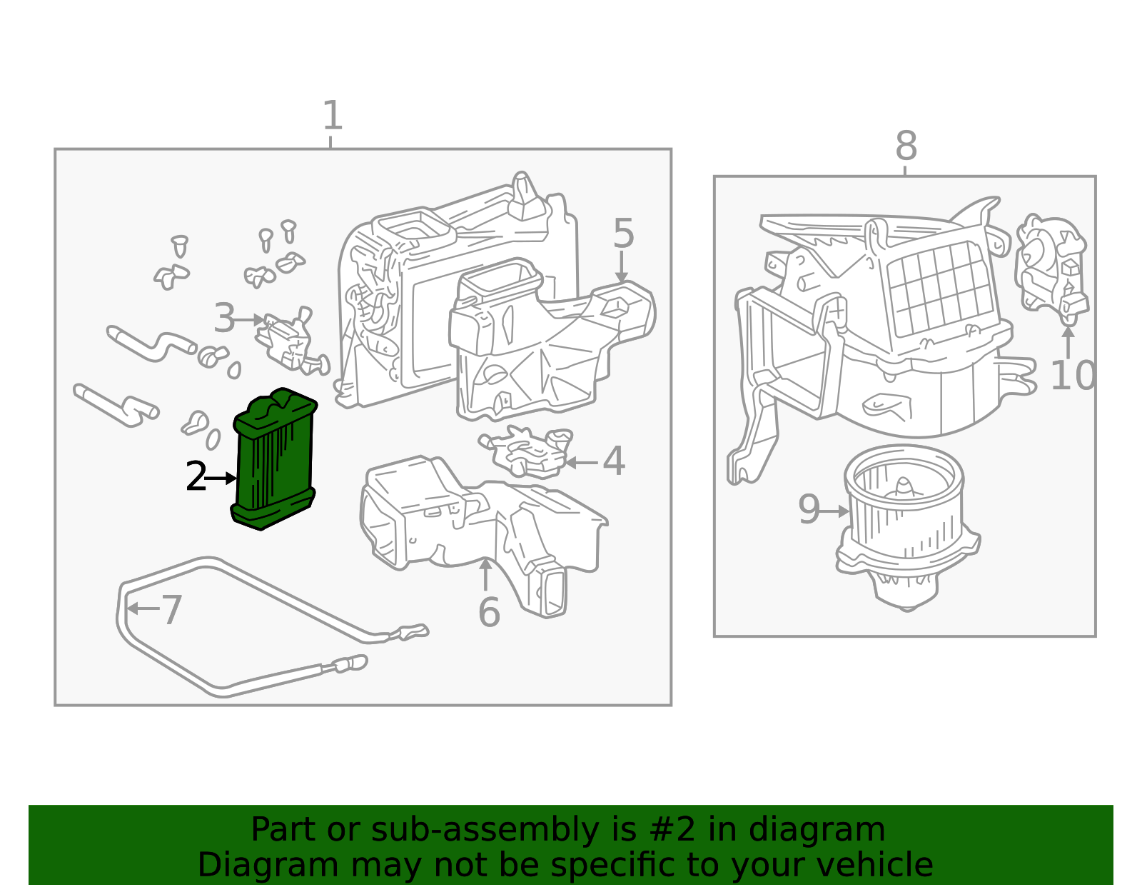 Toyota Parts Heater Core 87107-0C020 | Toyota Parts|Toyota Online Parts ...