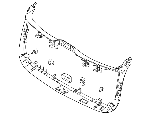 81710-AR000-UBL - 2022-2023 Genesis GV70 - Lower Gate Trim | Conicelli ...