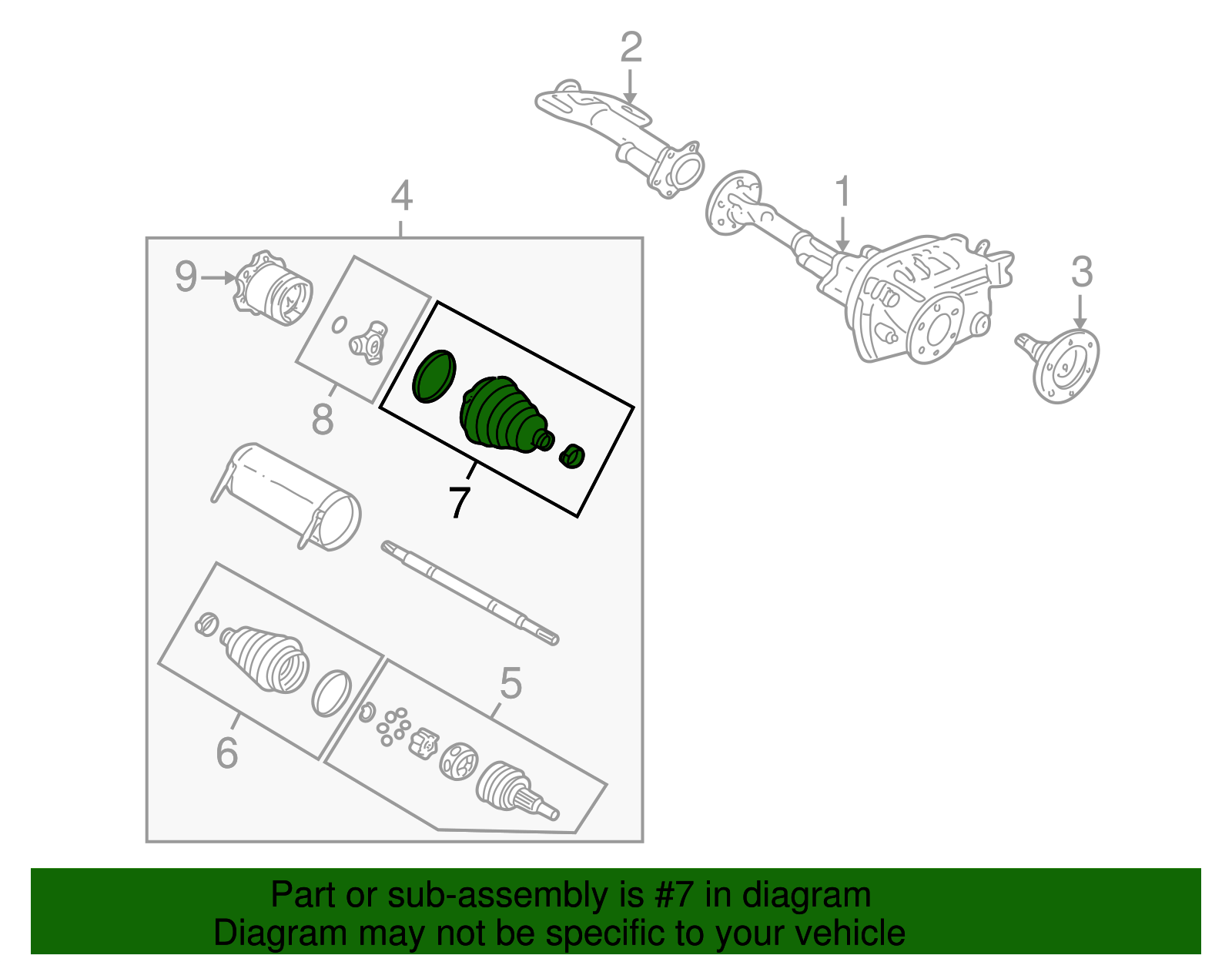 1998-2010 GM Inner Boot 26062618 | Capital Chevy Parts