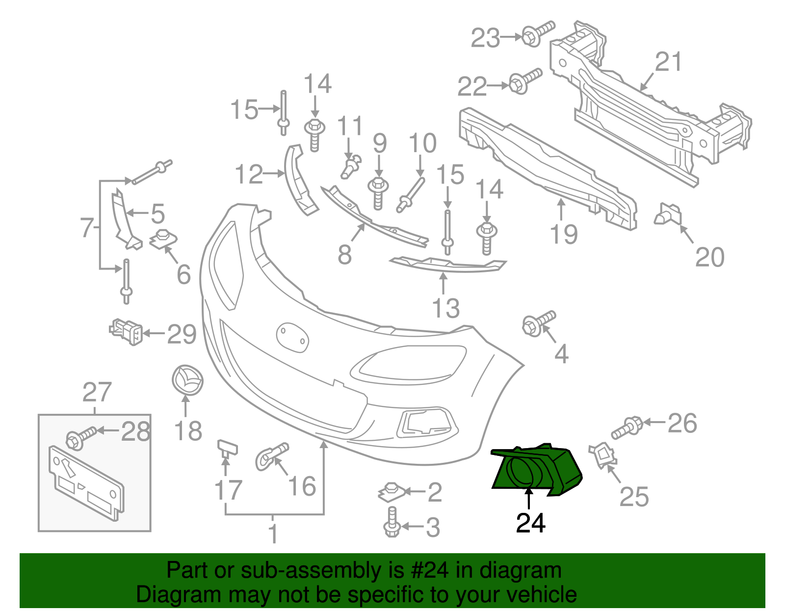 NP06-50-C11A - Lamp Cover 2013-2015 Mazda MX-5 Miata | Florida Mazda Parts