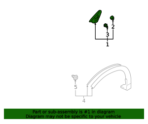 2019-2024 Subaru Forester Fender Molding 65250SJ031 | Subaru Parts Store