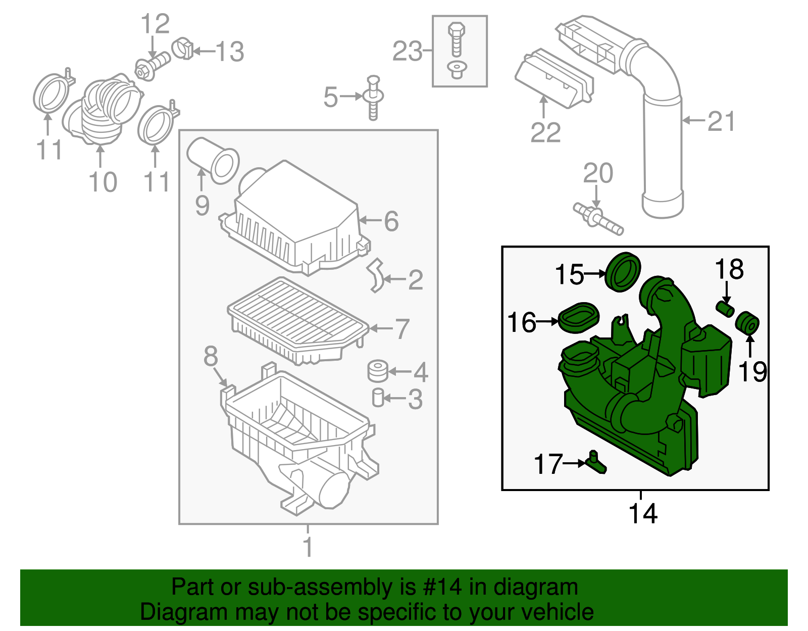 Genuine Resonator Assembly for 2011-2017 Hyundai | Part# 28220-3X320 ...