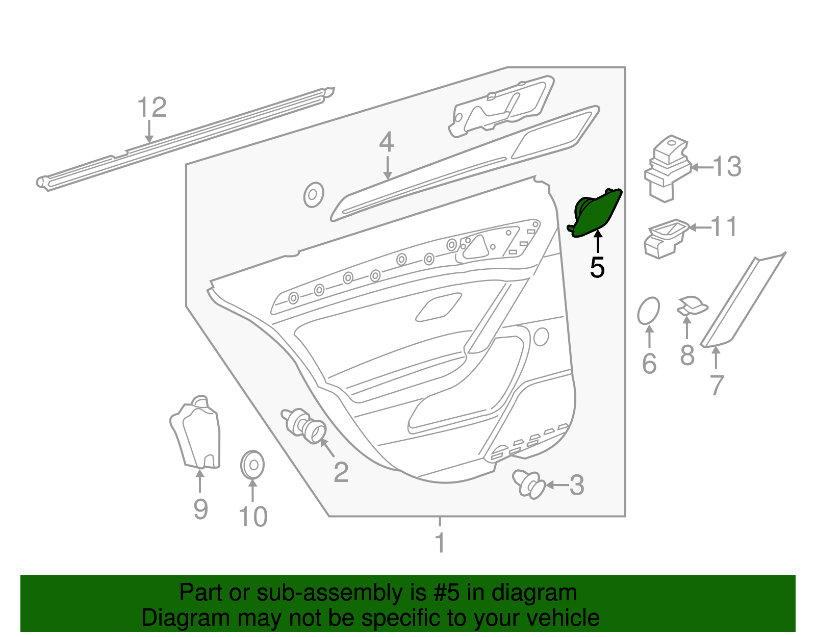 5G4-868-151-F-82V - Speaker Grille 2015-2019 Volkswagen | Bam Wholesale ...