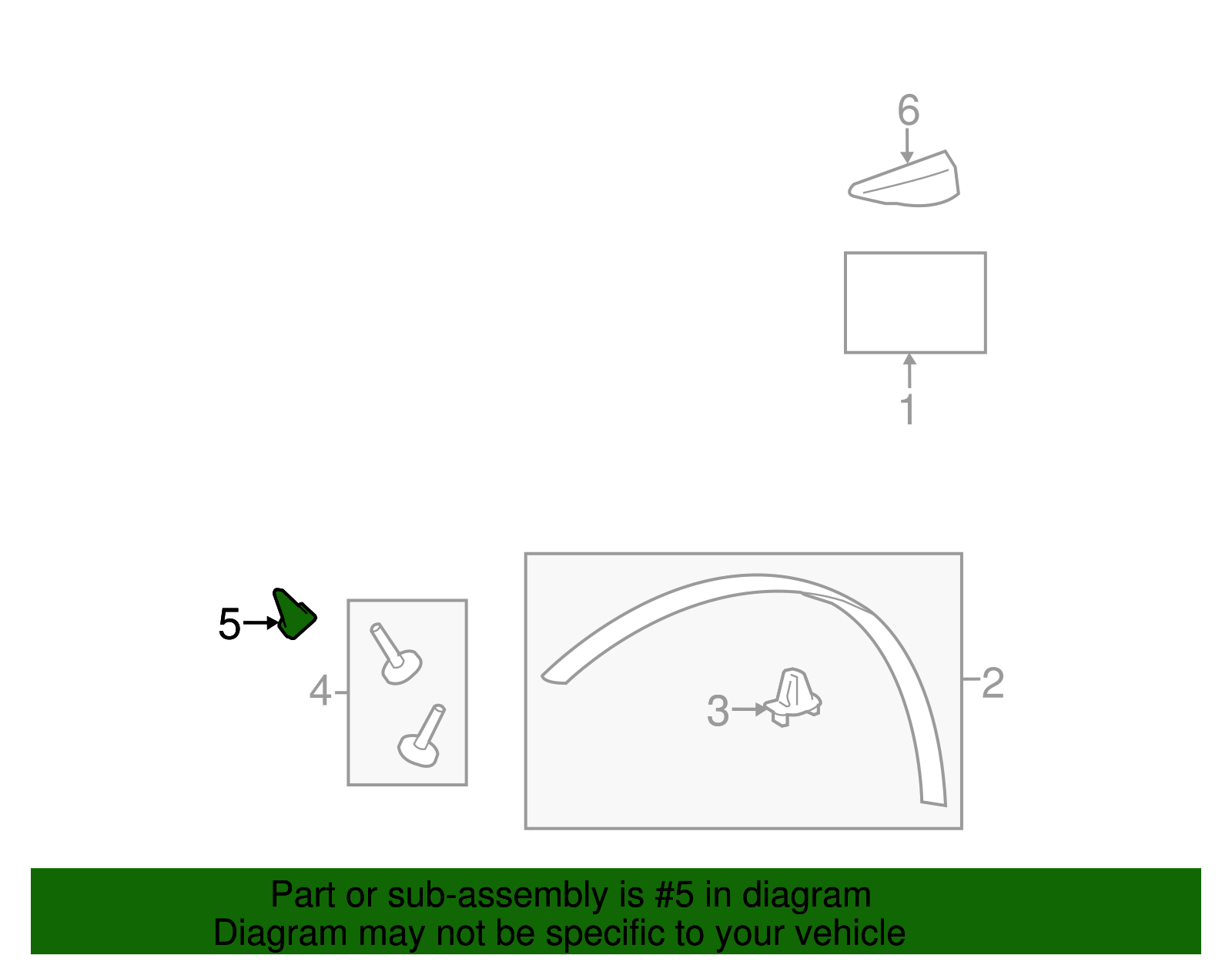 90189-04207 - 1997-2017 Lexus - Wheel Opening Molding Grommet | My L Parts