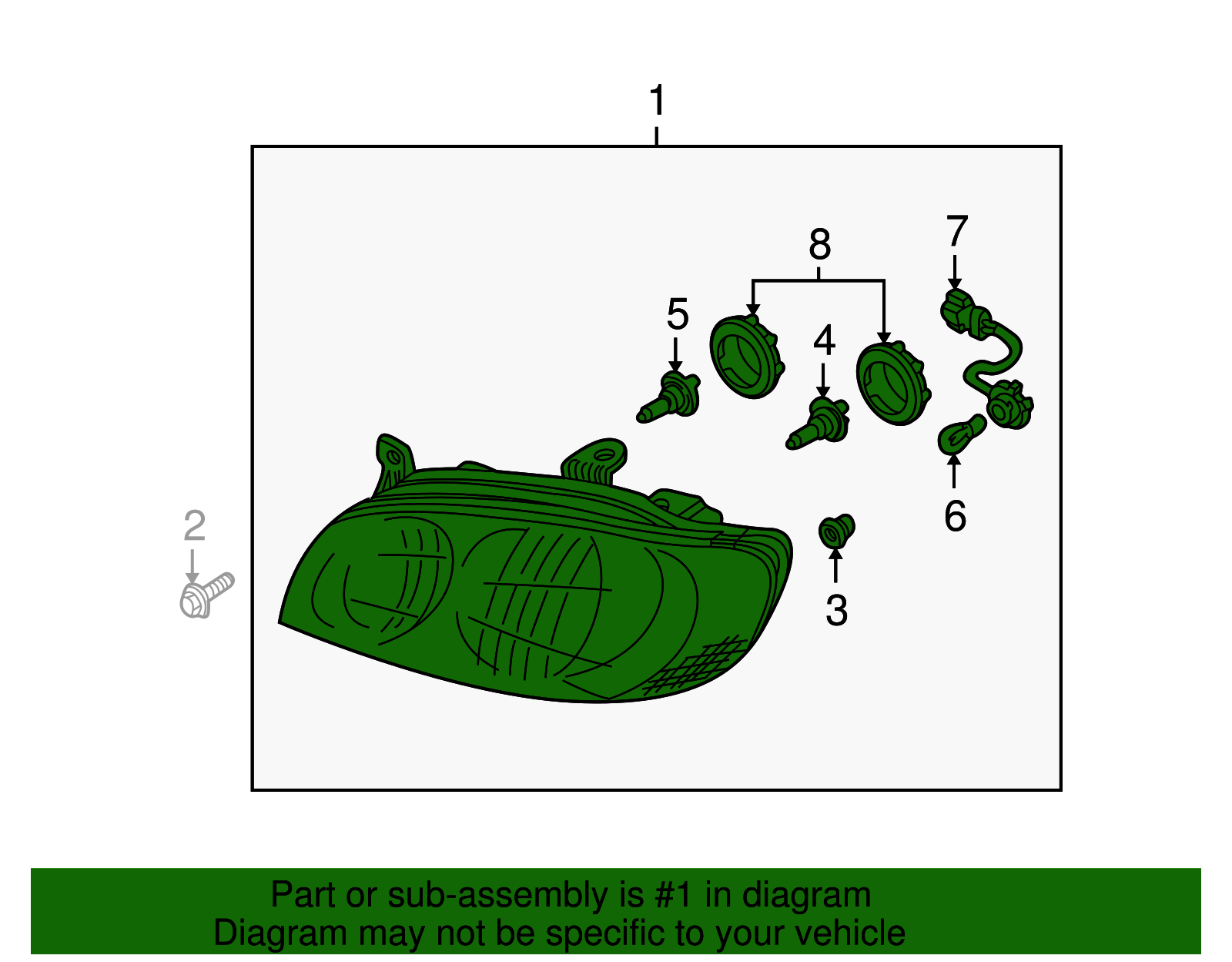 0K2NB-51040B - Composite Assembly 2002-2004 Kia Spectra | Kia.Parts Store