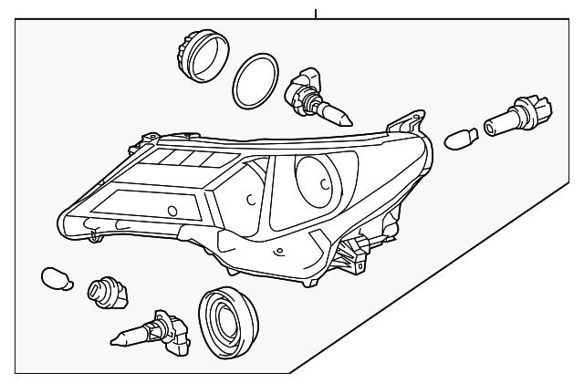 81150-0R042 - Headlamp Assembly - 2013-2015 Toyota RAV4 | Toyota Parts ...