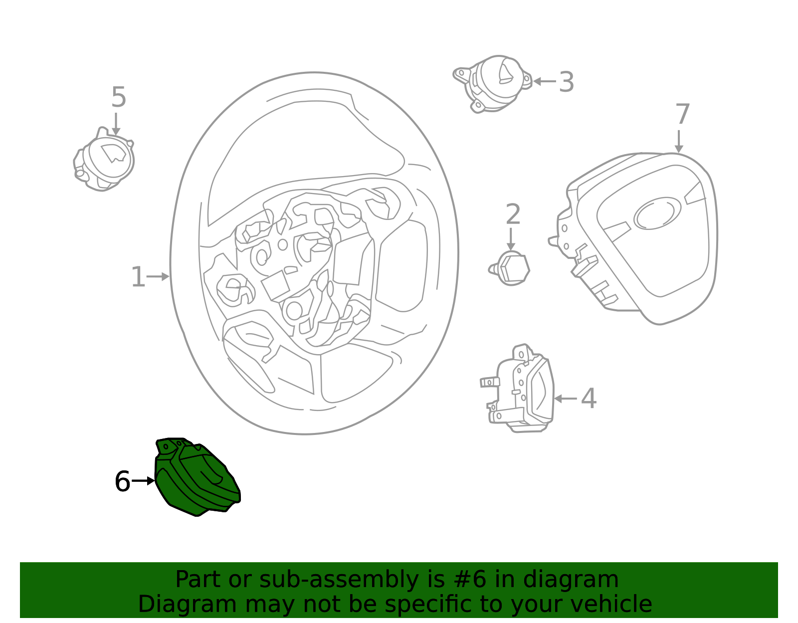2014-2019 Ford Motorcraft Cruise Control Switch SW-7833 | Awesome Parts ...