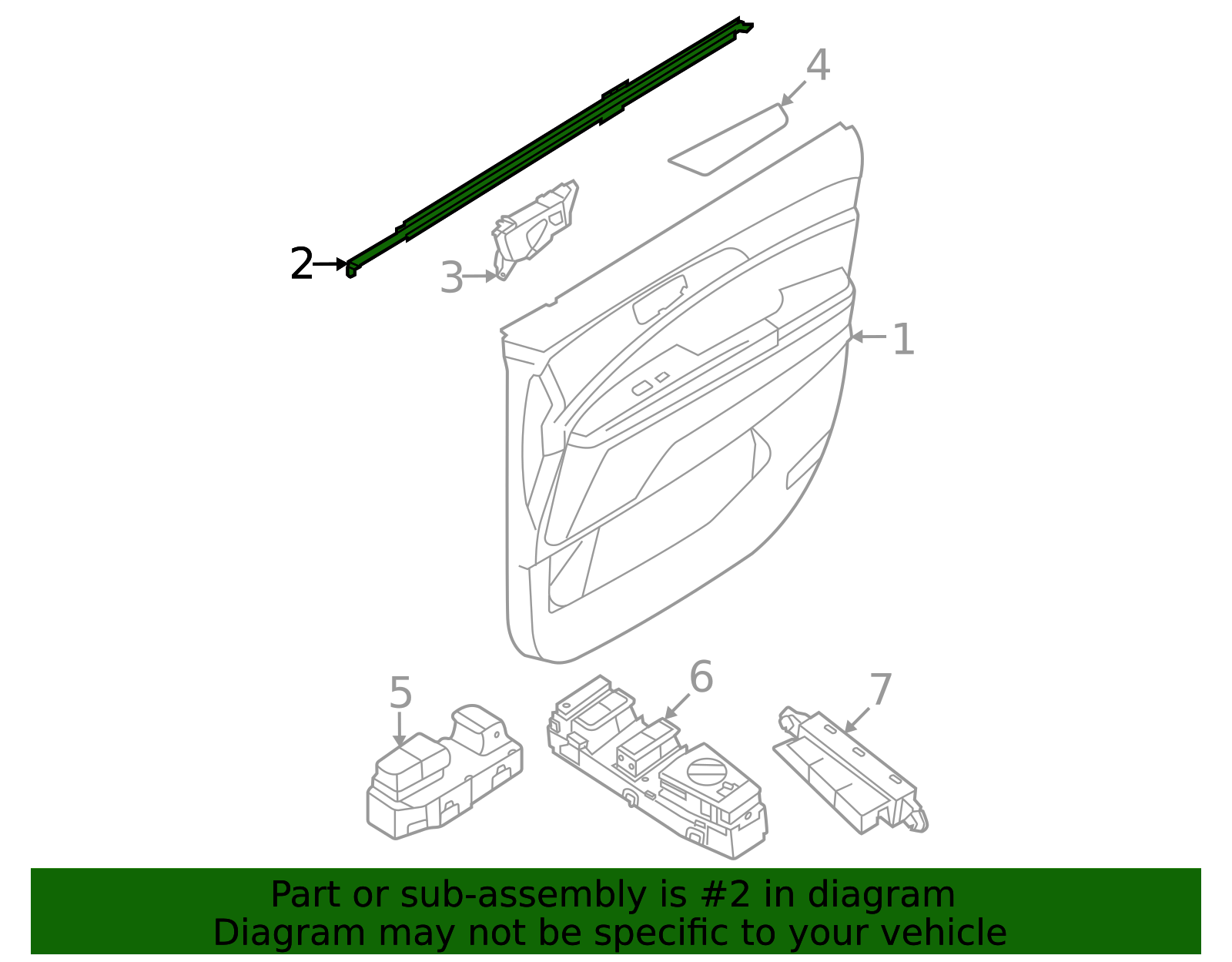 82231-R0000 - Belt Weather-Strip 2022-2025 Kia Carnival | Kia.Parts Store
