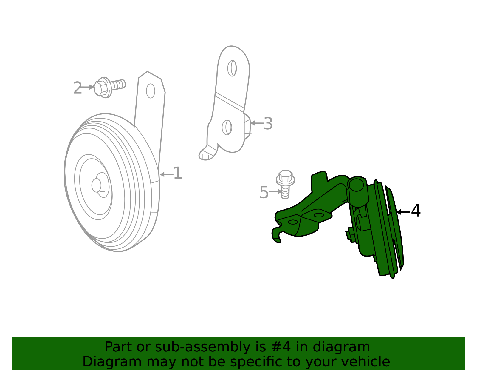 2023-2025 Toyota High Note Horn 86560-0A020 | Lithia Toyota Parts