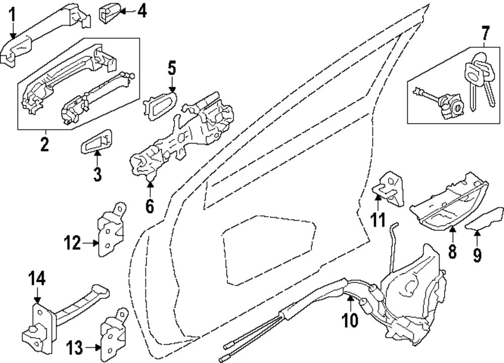 2024-2025 Subaru Crosstrek Door Lock Actuator Motor 61032FN02A | Subaru ...