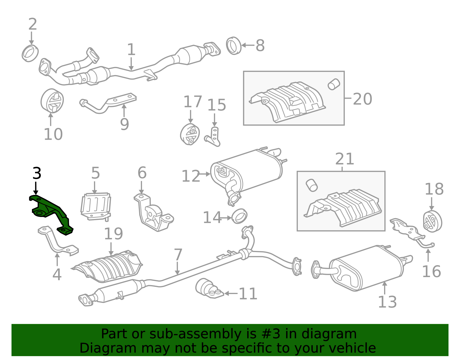 17571-0P020 - High-Quality Front Pipe Support Bracket for 2007-2018 ...