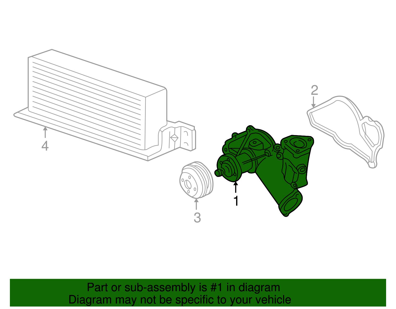 1996-1998 Ford Engine Water Pump mc3z8501a | TascaParts.com