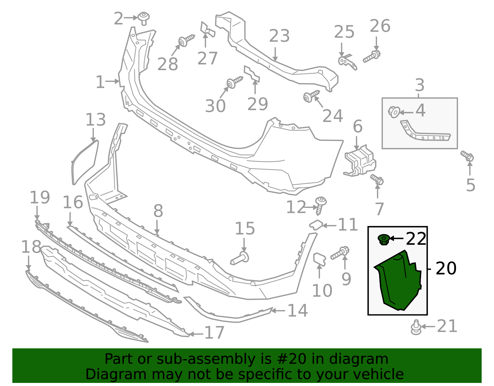 Hyundai - 86675-S2500 - Under Cover - 2021-2023 Hyundai Santa Fe | OEM ...