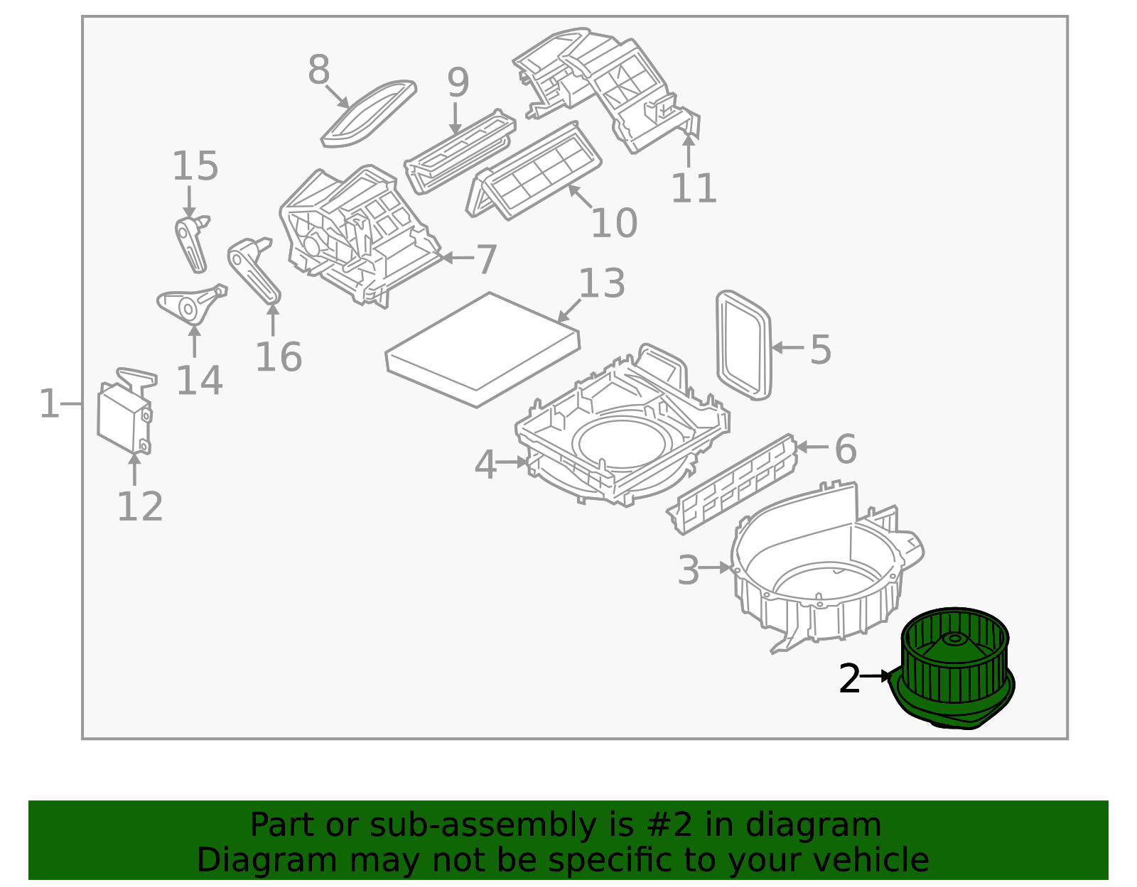 2004-2024 Nissan HVAC Blower Motor Assembly 27225-JK61A | Nissan Parts ...
