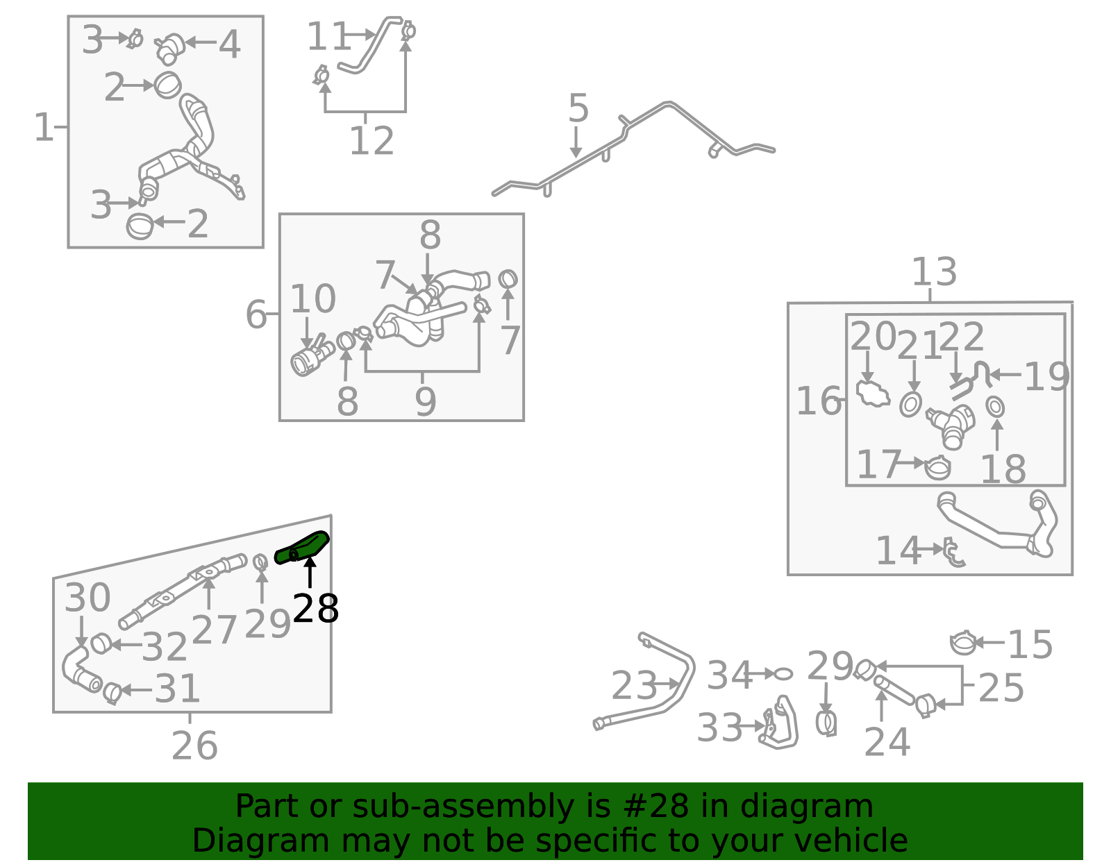 2005-2014 Volkswagen Engine Coolant Overflow Hose 1KM-122-109-C | VW ...
