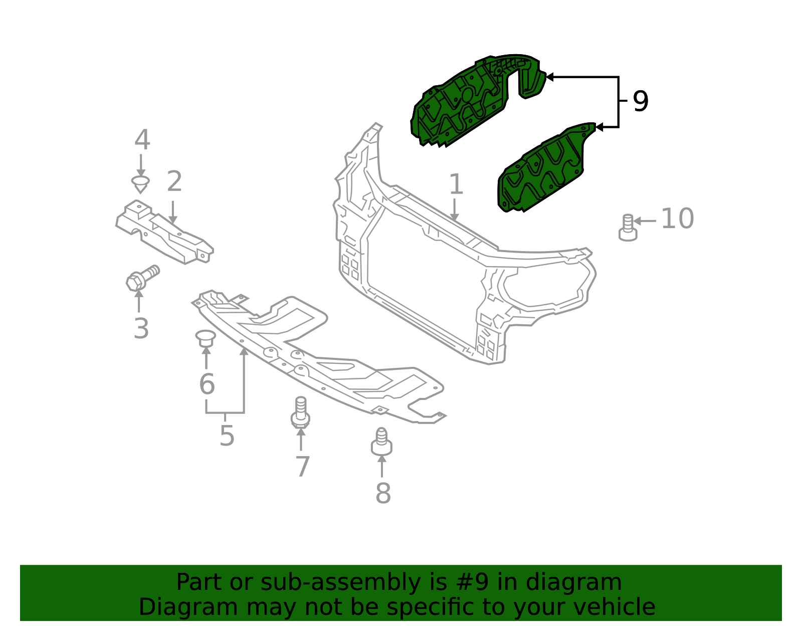 2010-2012 Hyundai Santa Fe Side Shield 29120-2P200 | MotorMotor