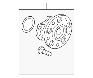42200-SNA-A52 - Hub & Bearing Assembly 2006-2011 Honda Civic | Honda ...