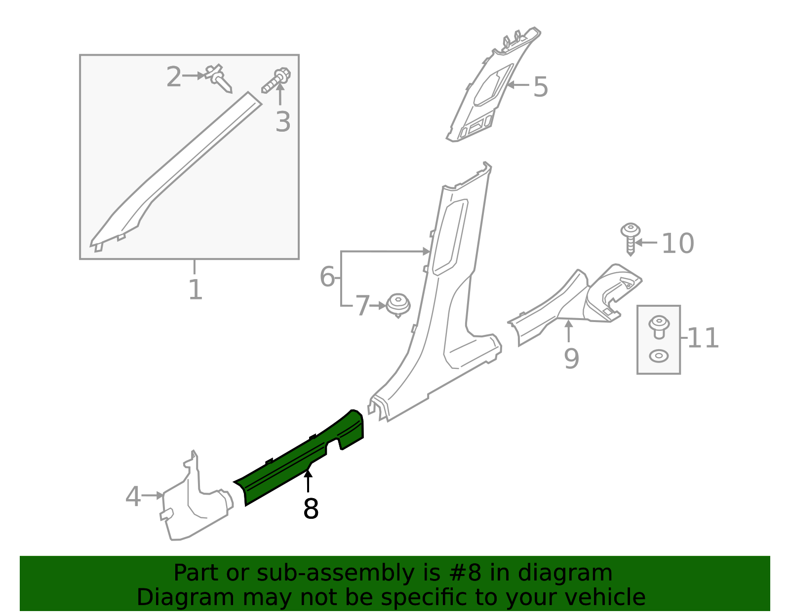 Door Sill Plate 85880-BF000-NNB - Genuine Hyundai Protection ...