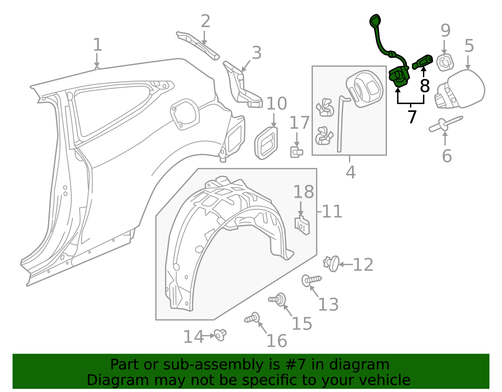 74700-TBG-A02 - 2016-2020 Honda Civic - Actuator Assembly Fuel Lid ...