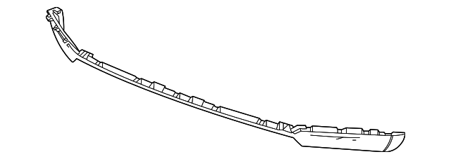 2020-2023 GMC Front Bumper Fascia Center Air Deflector 84392056 ...