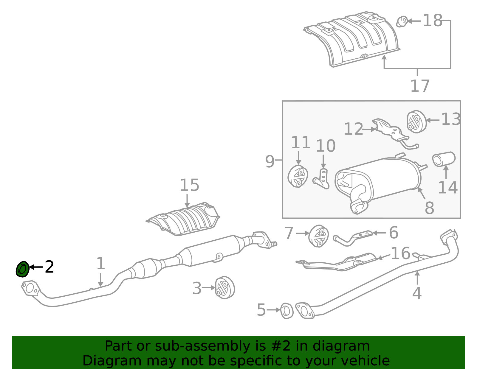 Genuine Official Toyota Front Pipe Gasket part# 17451-75011 for ...