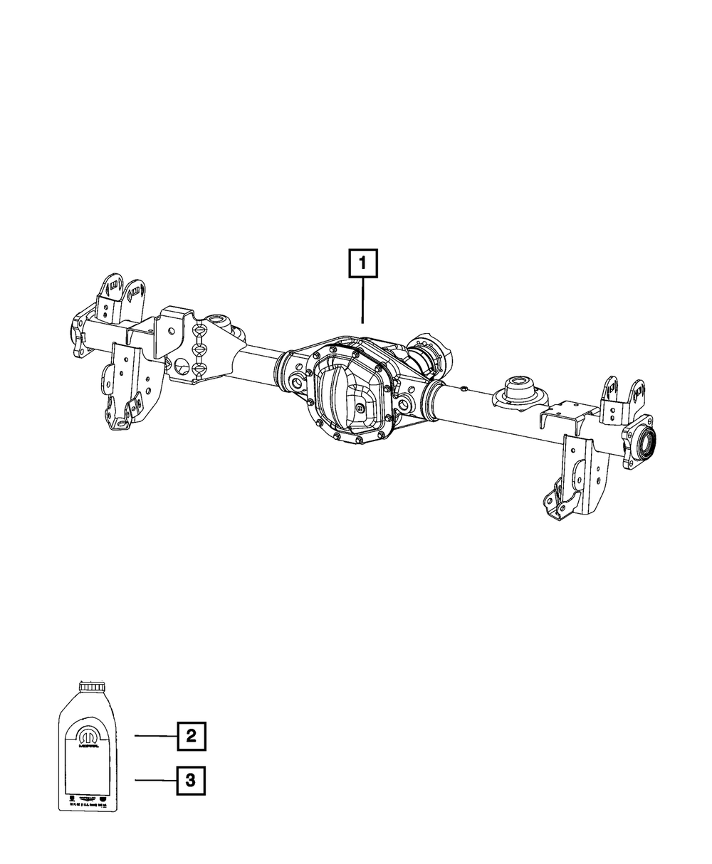 2018-2025 Jeep Wrangler Service Rear Axle 68640507AA | My Mopar Parts
