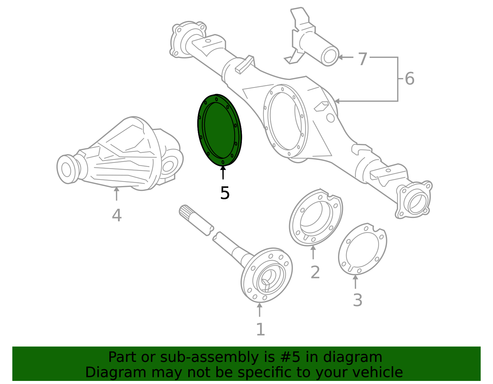 Genuine Official Toyota Gasket, Rear Differential Carrier part# 42181 ...