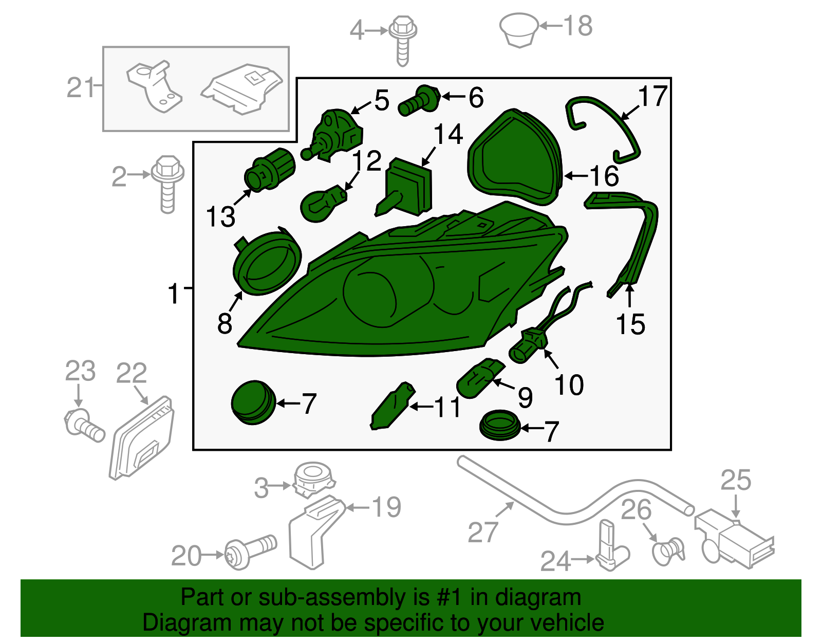 2008-2010 Audi Headlamp Assembly 8J0-941-029-AT | Audi USA Parts