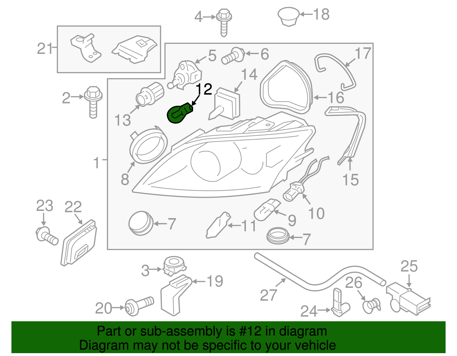2007-2015 Audi Signal Bulb N-102-564-04 | Audi USA Parts