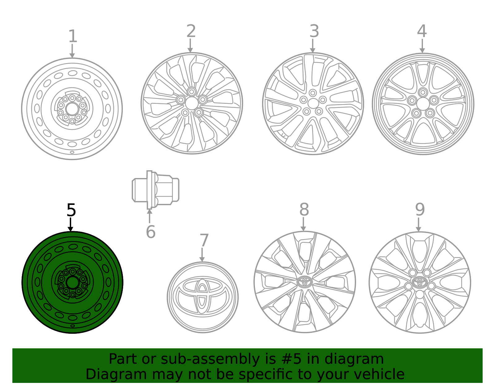 2020-2025 Toyota Corolla Disc wheel 42611-02Q80 | American Toyota Parts