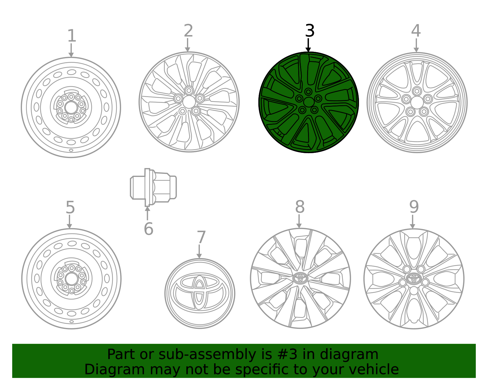 42611-02Y30 - Wheel, Alloy 2023-2024 Toyota Corolla | Longo Toyota Parts