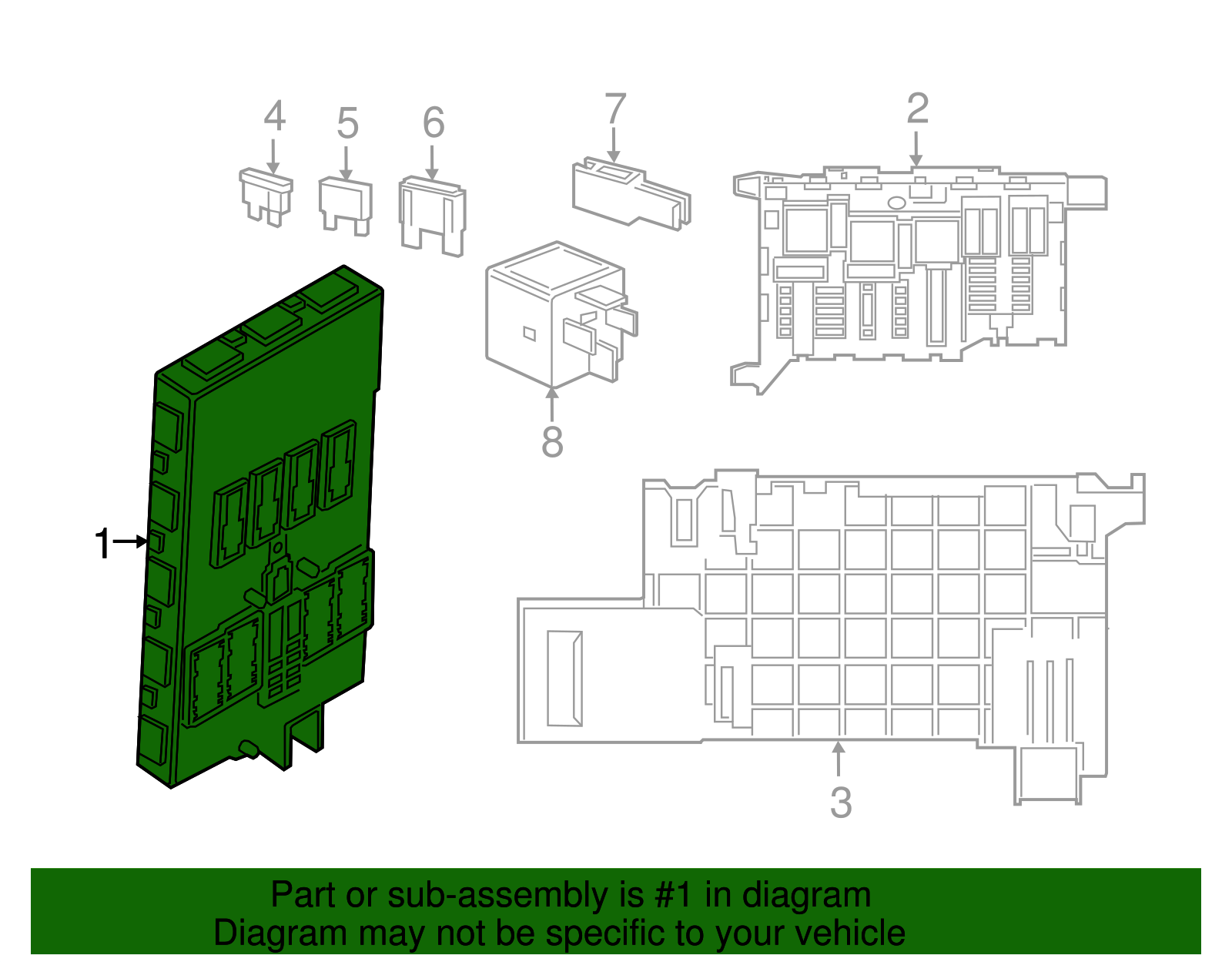2018-2023 BMW Fuse & Relay Box 61-35-5-B5D-695 | BMW OEM Parts