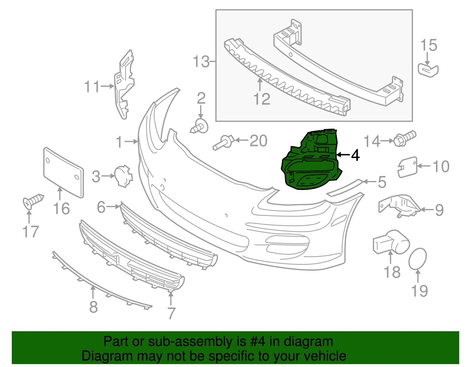 2010-2013 Porsche Panamera Side Bracket 970-505-563-01-1E0 | Sunset ...