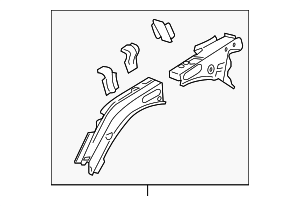 Passenger Side Front Compartment Upper Side Rail 23414861 | Shop Matick ...